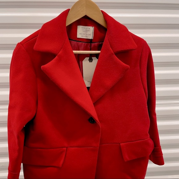 Zara | Jackets & Coats | Zara Girls Red Pea Coat Size | Poshmark